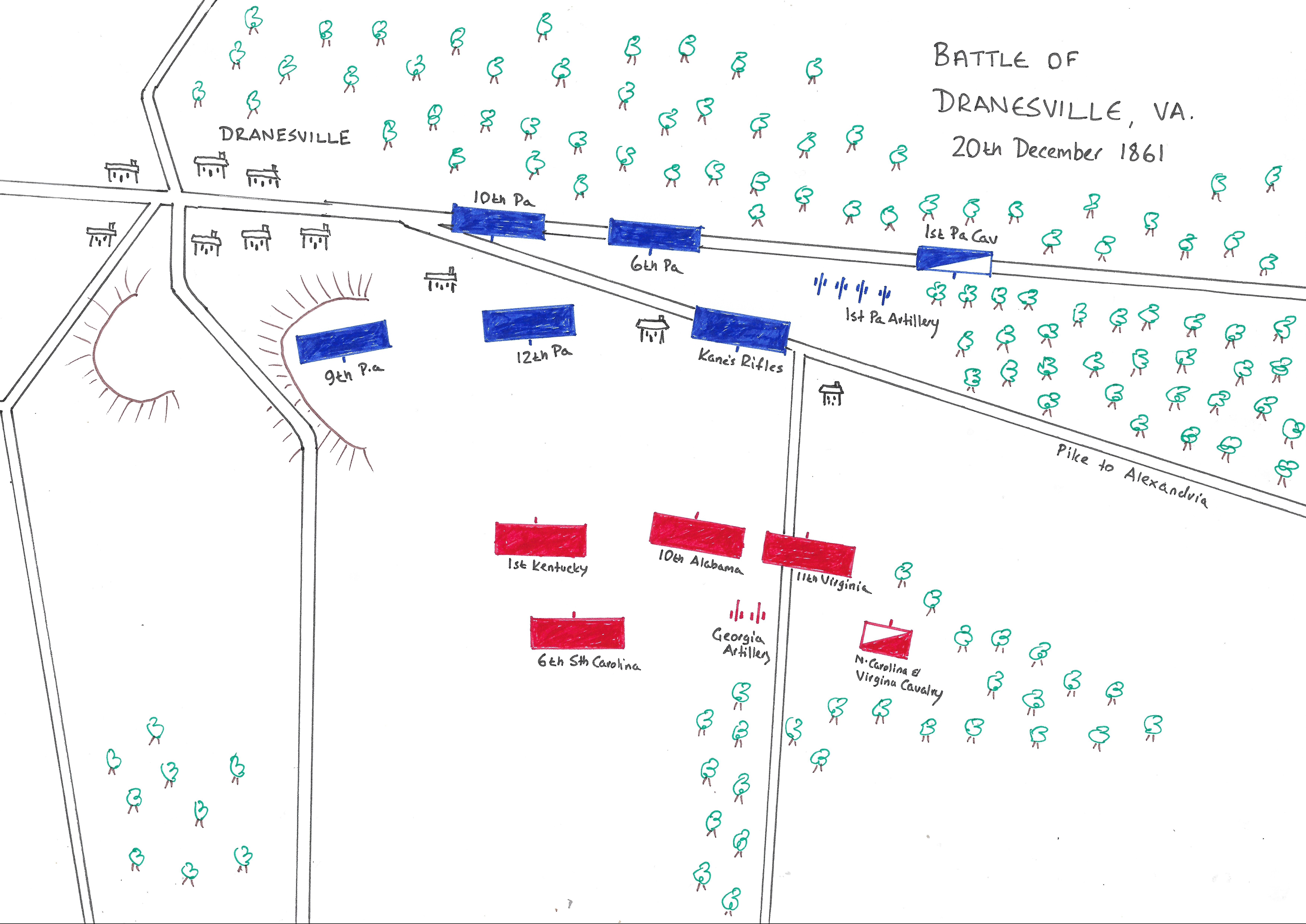 The Battle of Dranesville 20th December 1861
